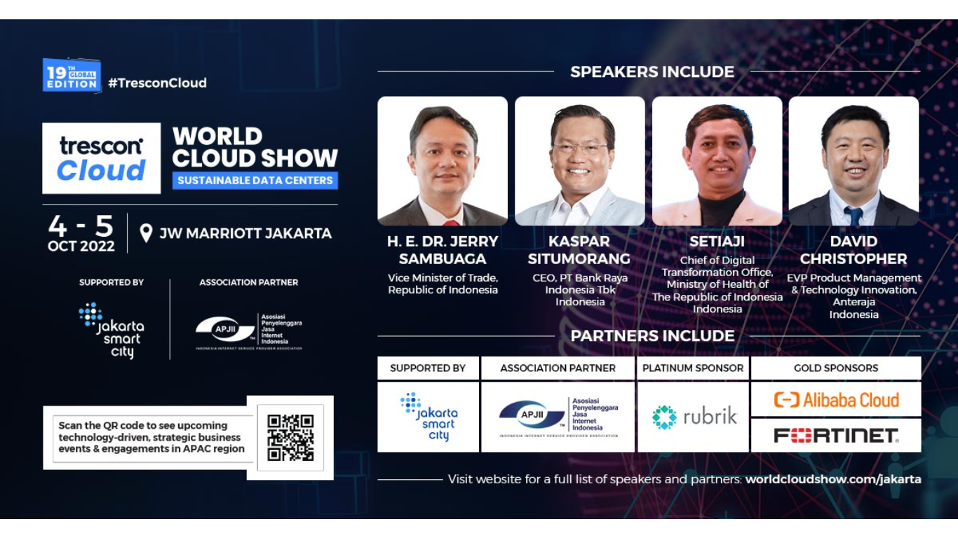 Cloud pioneers to re-define the parameters of emerging tech at World Cloud Show in Jakarta ...