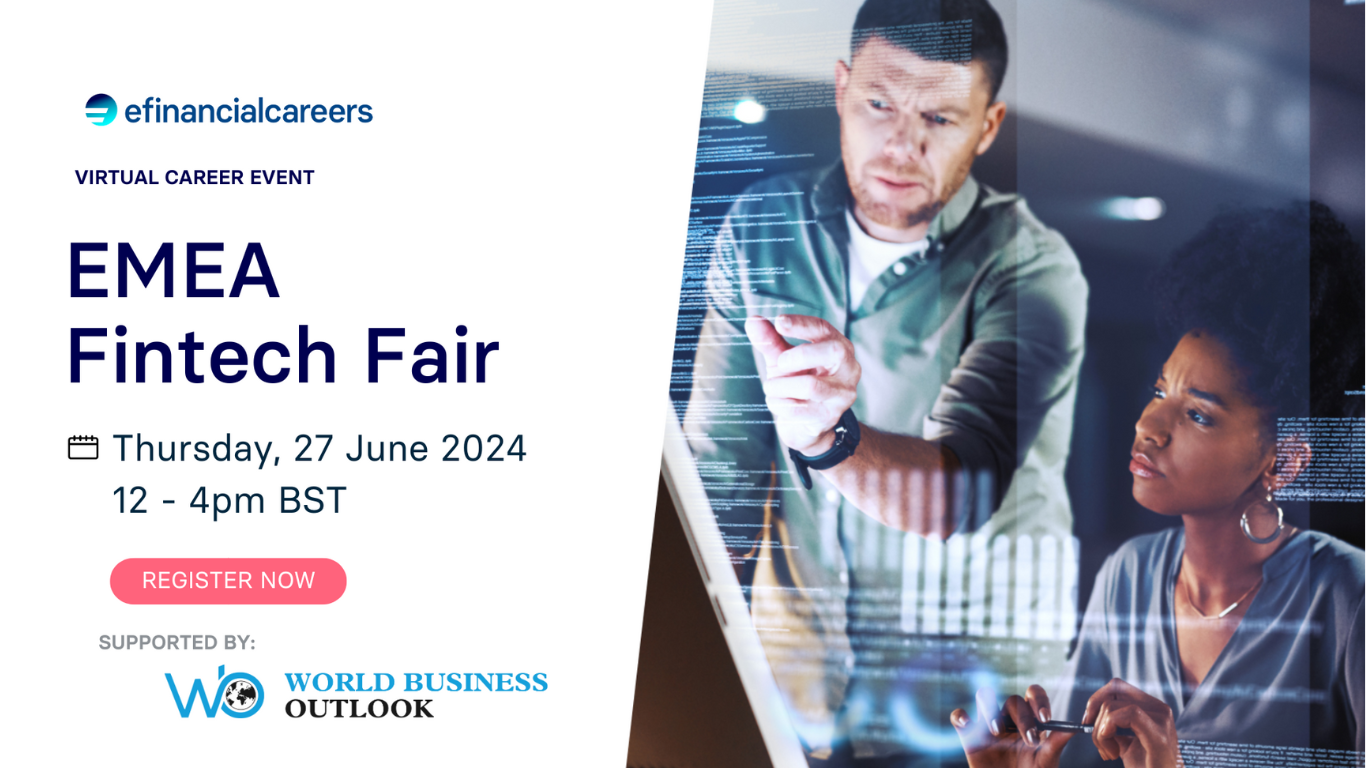 eFinancialCareers EMEA Fintech Fair virtual career event » World ...